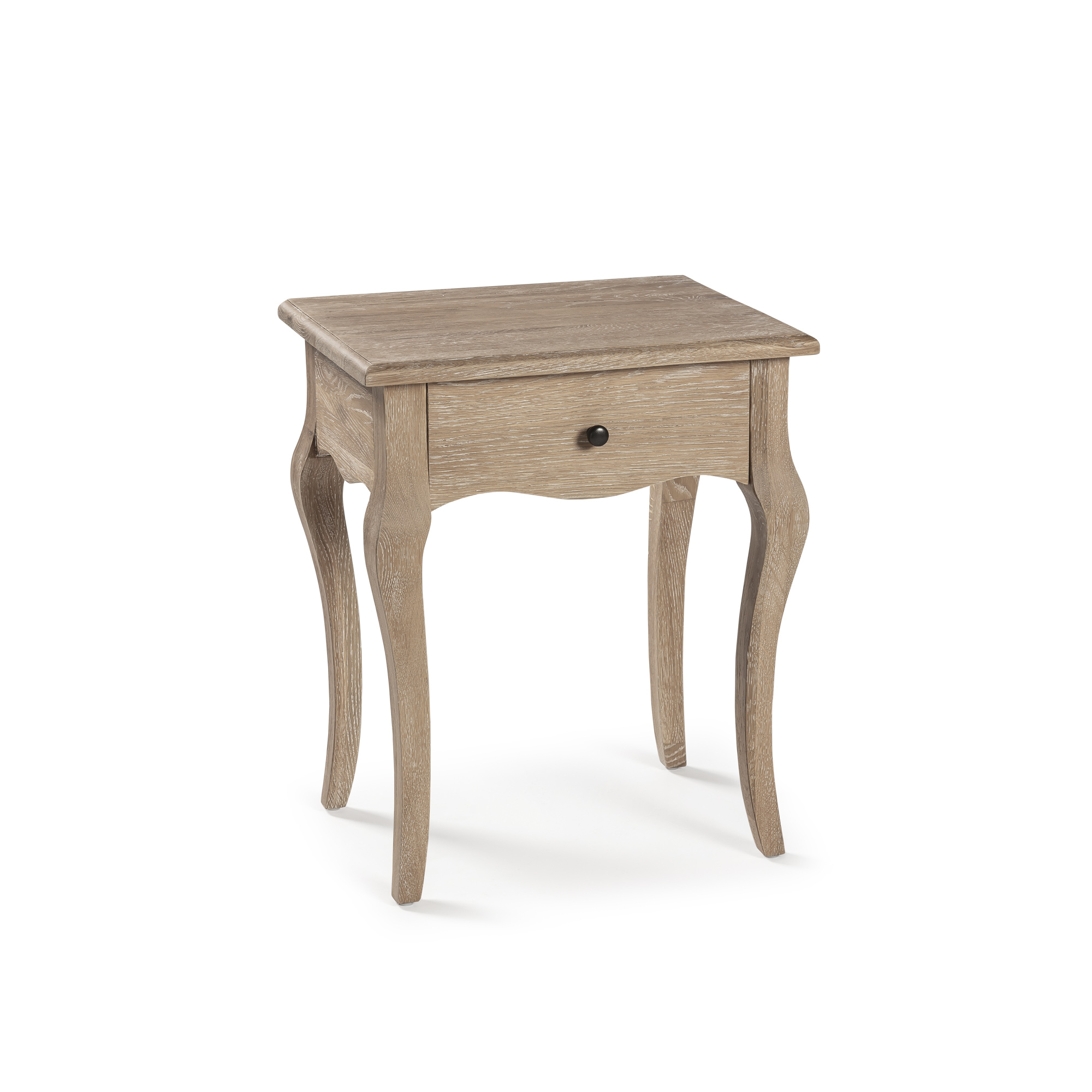 Wide & Slim Bedside Tables | Limed Oak & Mirrored | Grosvenor Furniture