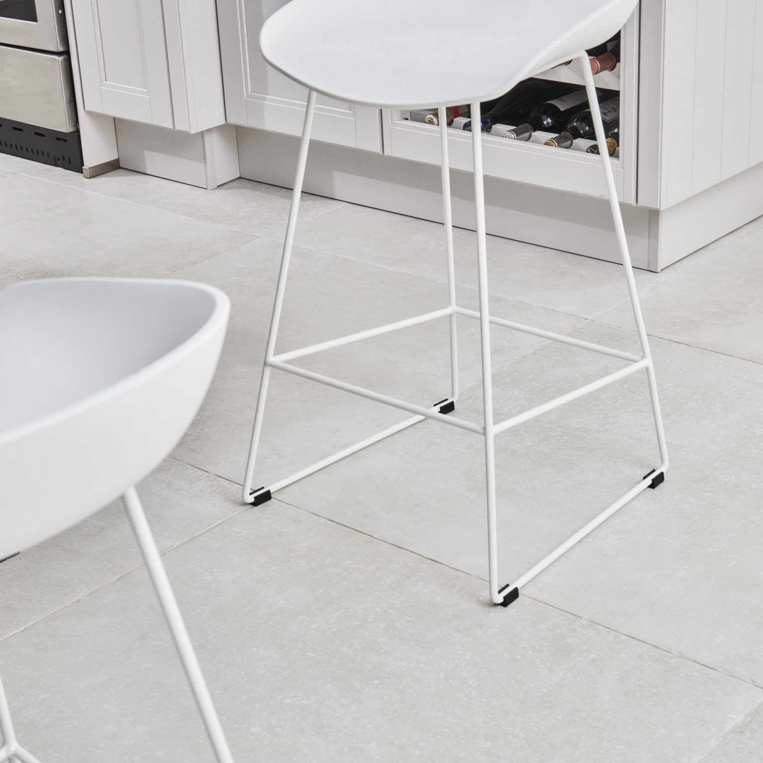 White Kitchen Breakfast Counter Stools | Grosvenor Furniture