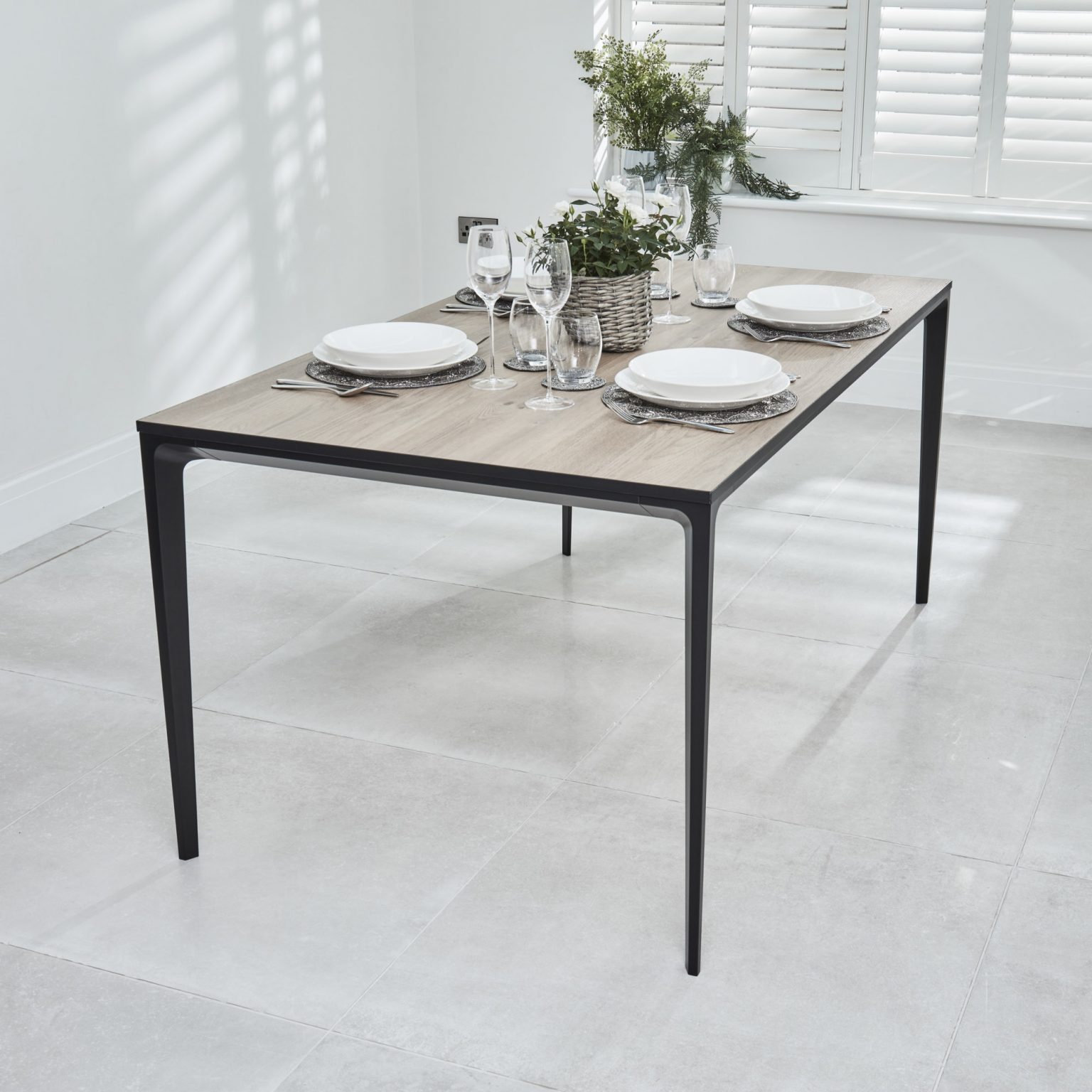 1.6M Bellagio Contemporary Dining Table | Natural Melamine | Grosvenor ...
