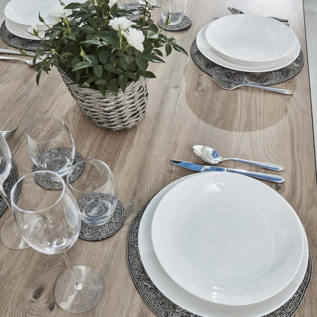 1.6M Bellagio Contemporary Dining Table | Natural Melamine | Grosvenor ...